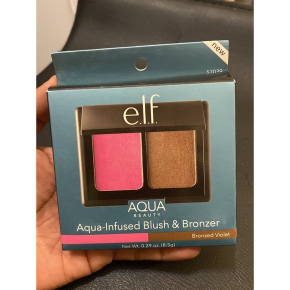ELF | Makeup | New Elf Aquainfused Blush Bronzer Pallet Pink Bronzed ...